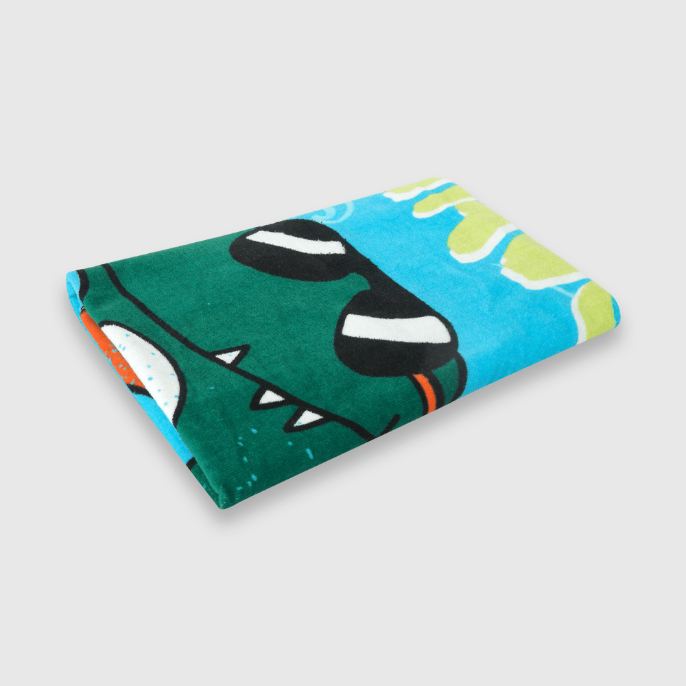 Toalla de niño cocodrilo calipso