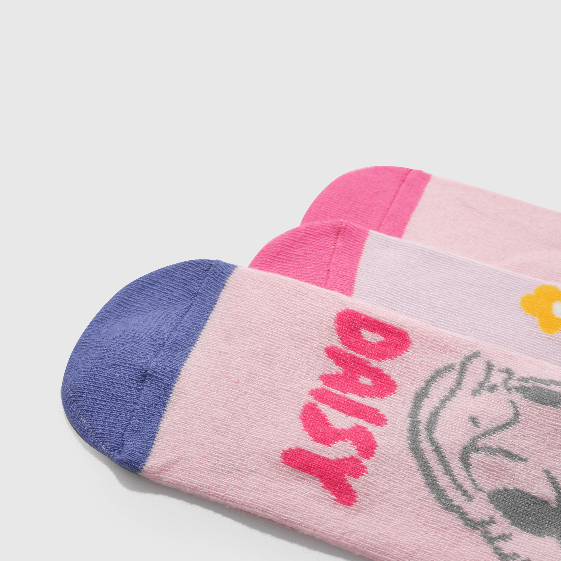 Pack 3 Medias Pata Daisy Rosado